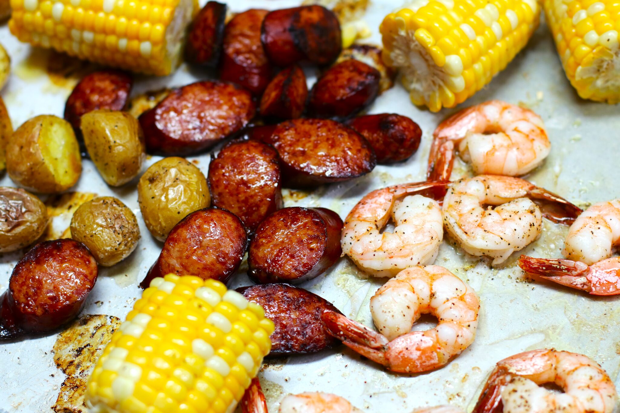 Gulf Coast Shrimp Roast with Creole Butter - Little Coastal Kitchen