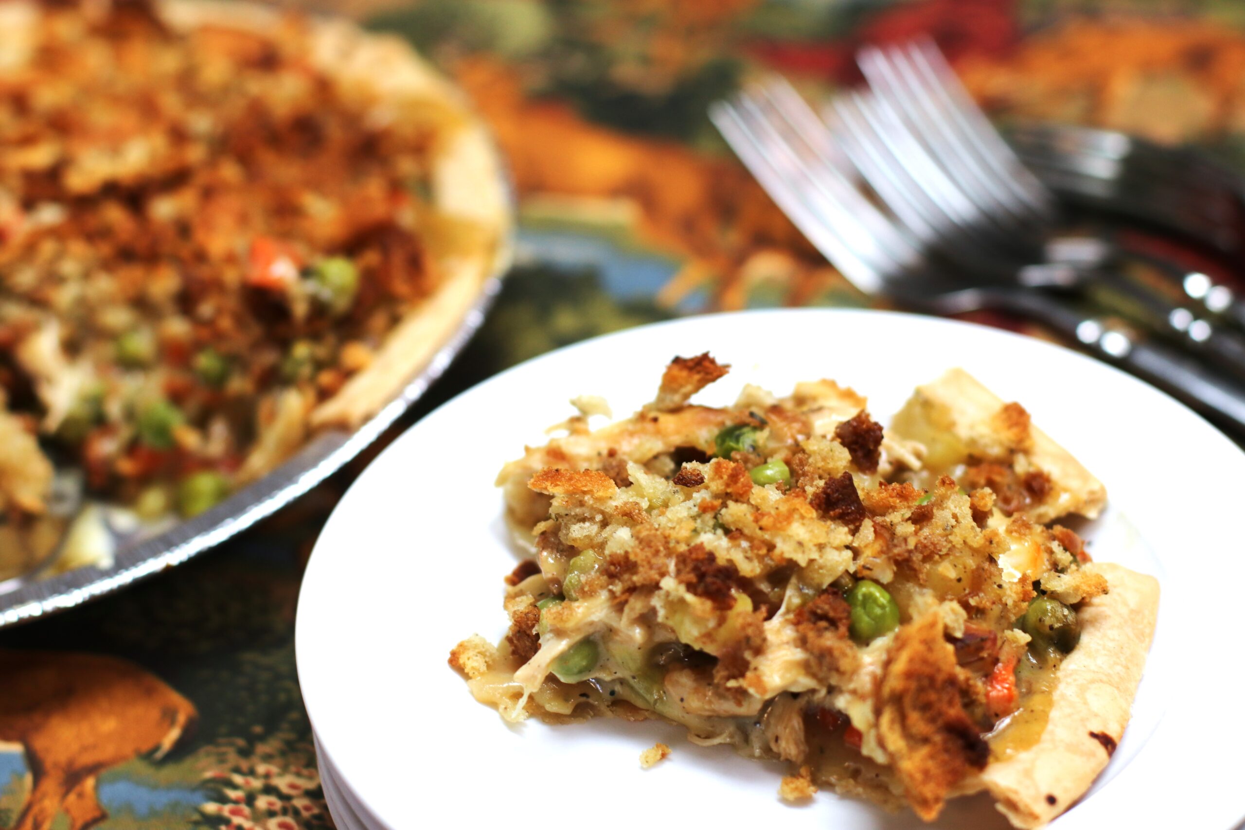 Classic Chicken Pie with Crunchy Topping - Little Coastal Kitchen